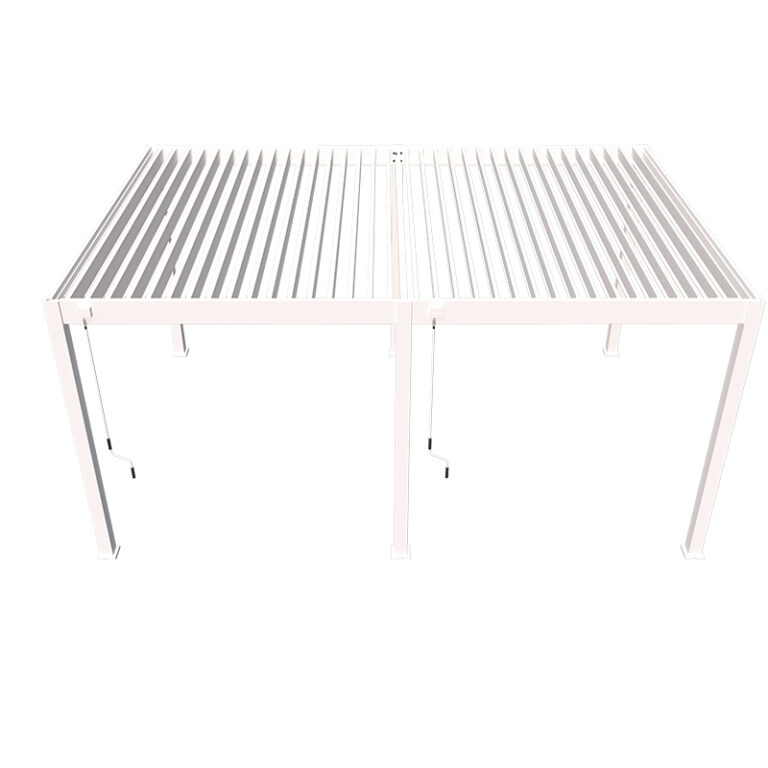 ALUMEL OVERKAPPING WHITE – 3,6 X 5,3 METER – JV Overkappingen